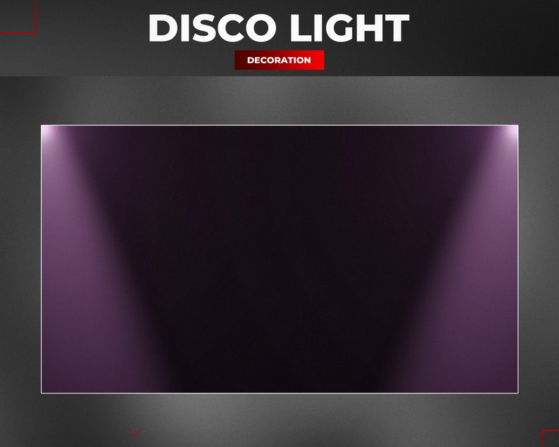 Disco Light Stream Decoration | 3 Light Pink Transparent Overlays ...