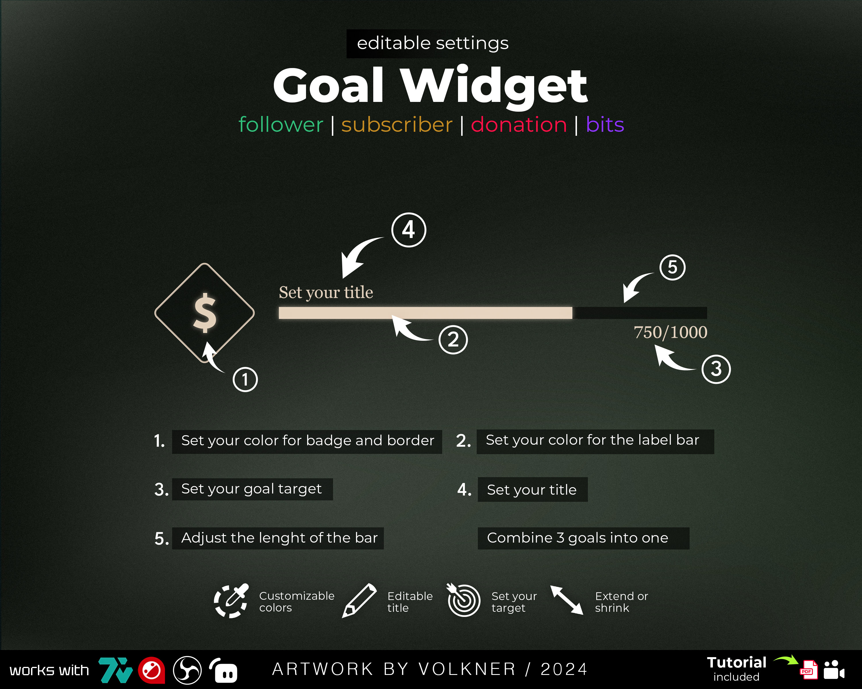 Classic Twitch Chat | Stream Chat & Goal Widget | Customizable Colors ...
