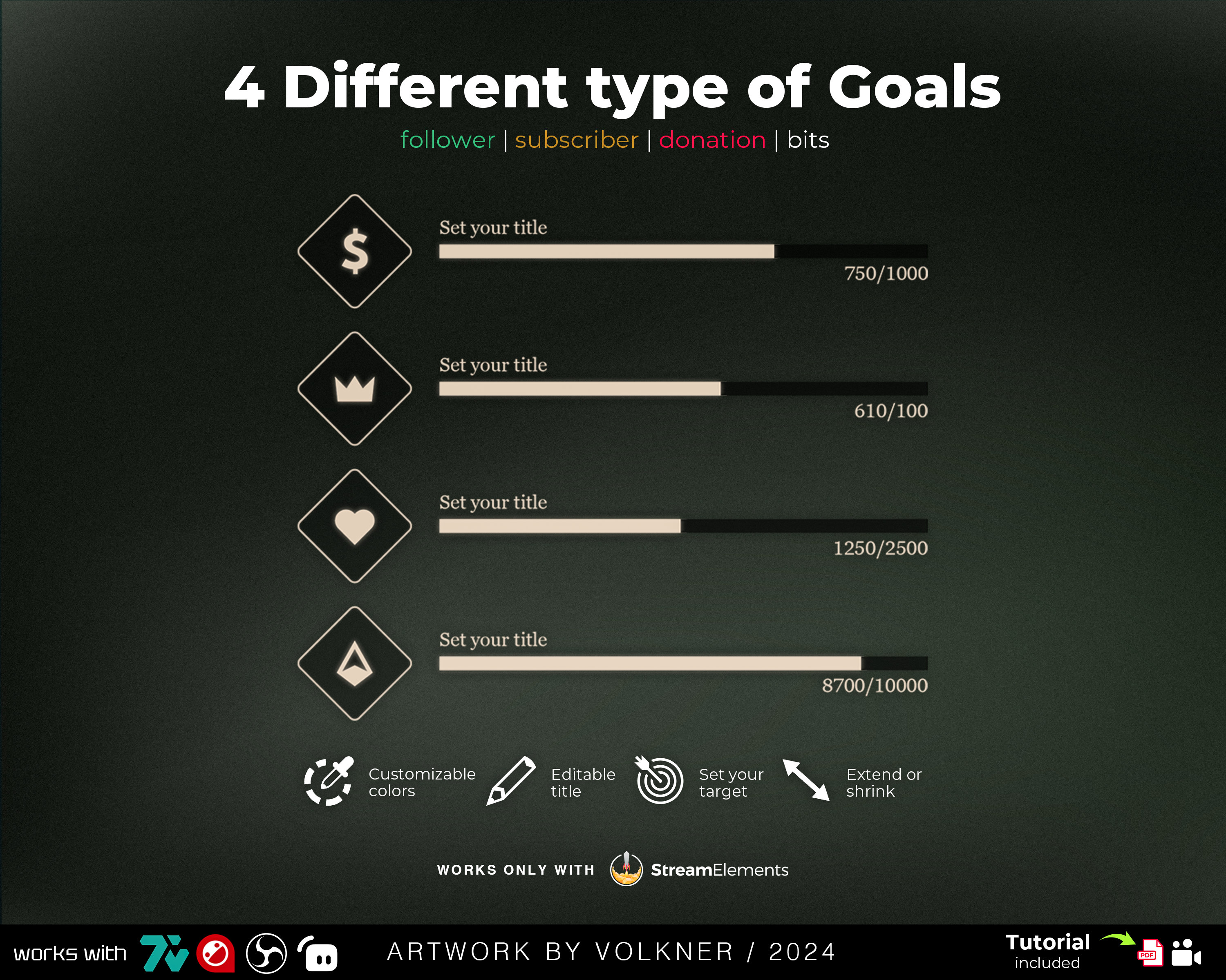 Classic Twitch Chat | Stream Chat & Goal Widget | Customizable Colors ...