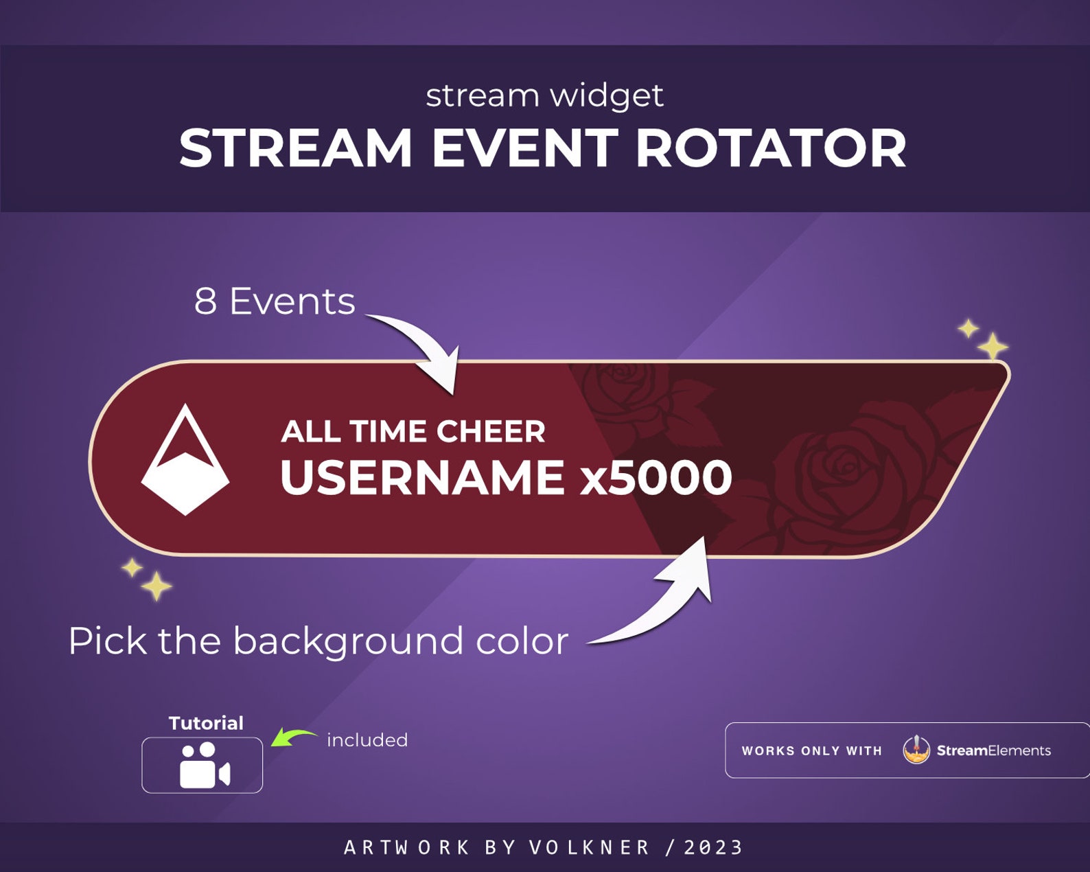 Event Rotator Widget | Stream Overlay | Rotator Widgets for Twitch ...