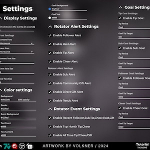 Custom Event Rotator Widget | Twitch Alerts | Stream Goal Widget ...