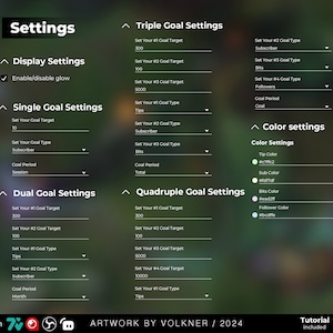 Wheel Goal Widget | Twitch Sub Goal | Sub/follower/tips/cheer ...