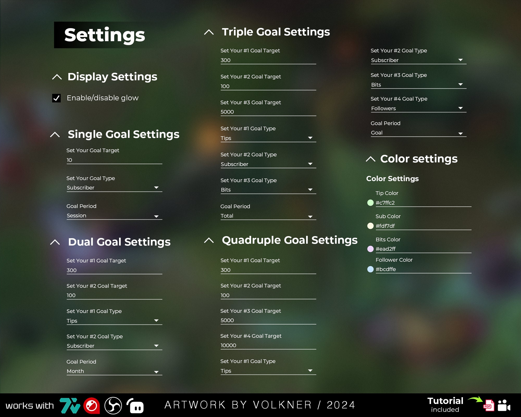 Wheel Goal Widget | Twitch Sub Goal | Sub/follower/tips/cheer ...