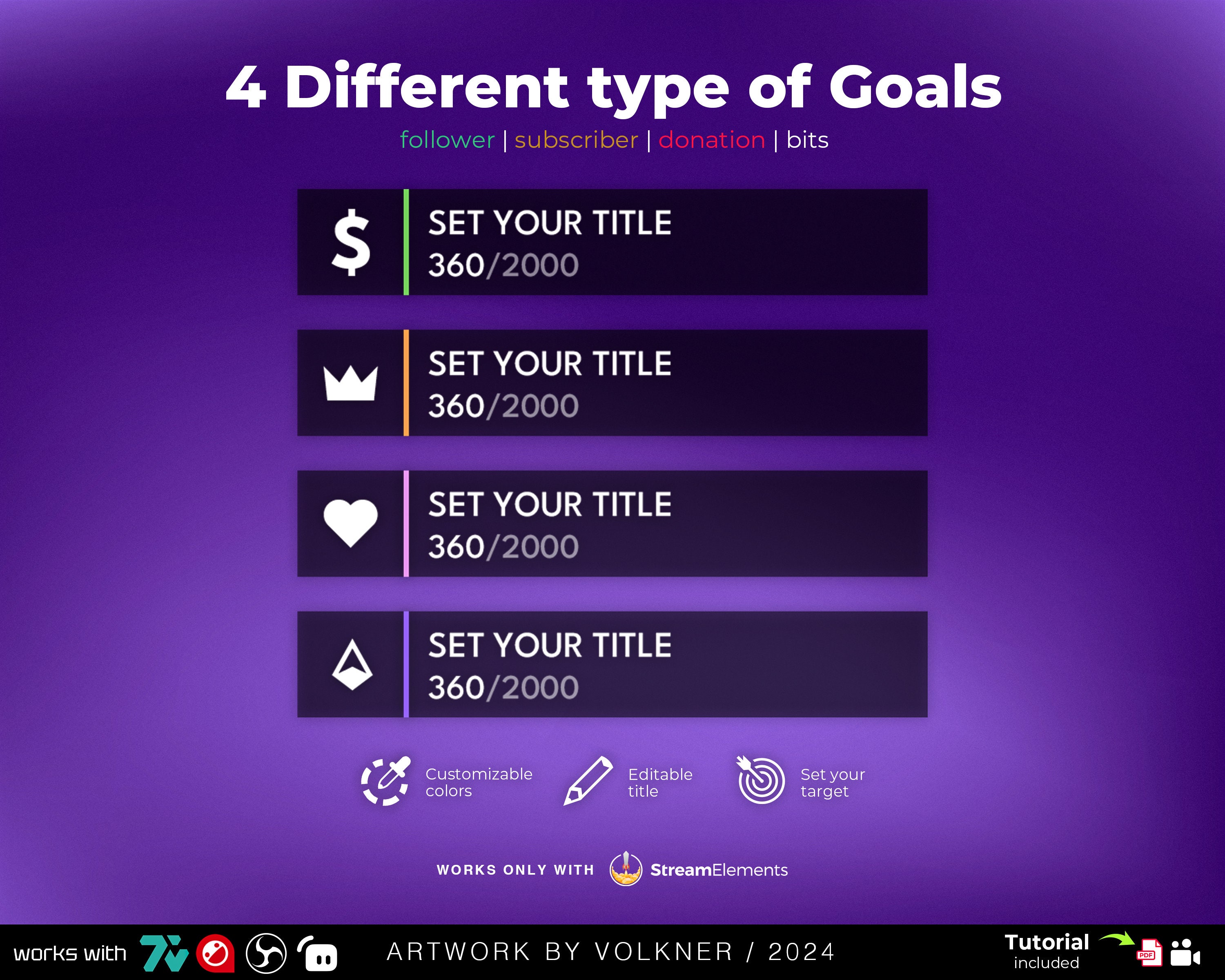 Clean Twitch Chat & Goal Widget | Stream Chat Box With Sub Goals ...