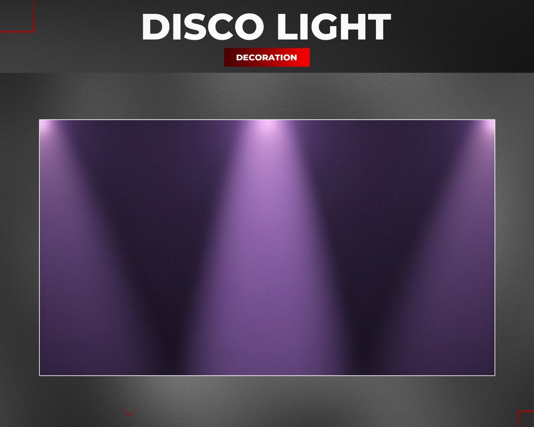 Disco Light Stream Decoration | 3 Light Purple Transparent Overlays ...