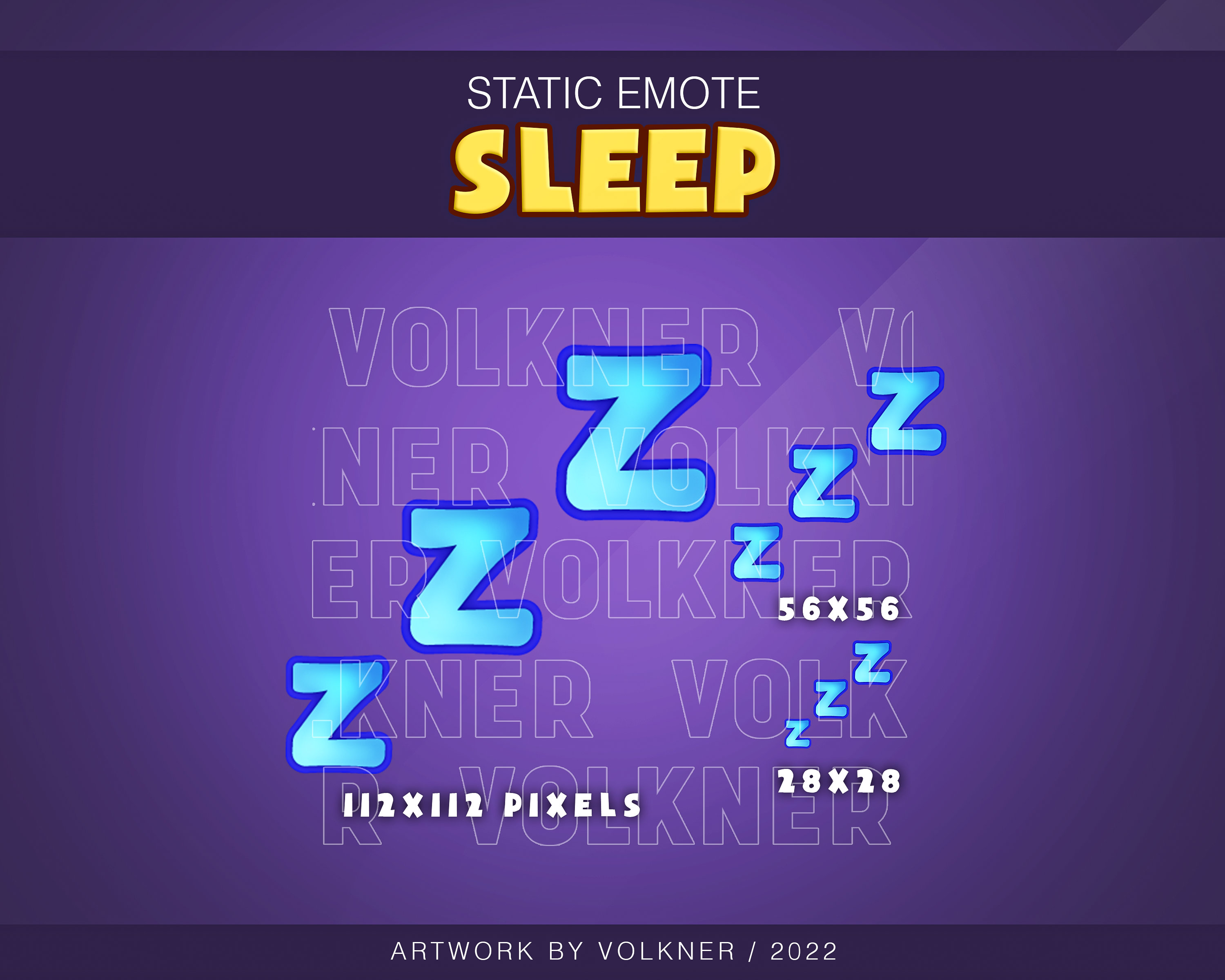 Animated Sleep Emote + 1 STATIC | 2 Emotes | Sleep|sleeping| With ...