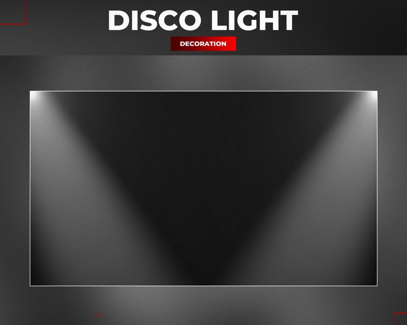 Disco Light Stream Decoration | 3 White Transparent Overlays | Loop ...