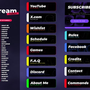 28 Minimalist Stream Panels – Simple Designs for Twitch & Kick ...