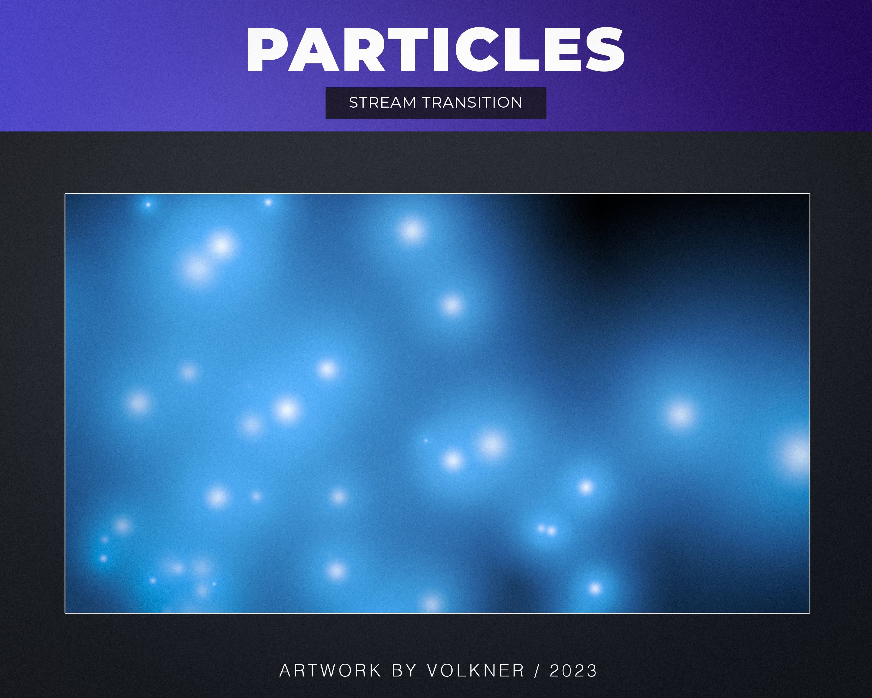 Blue Particles Stream Transition Vtuber Stinger Cute Animated Scenes ...