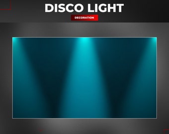 Disco Light Stream Decoration | 3 Red Transparent Overlays | Loop ...