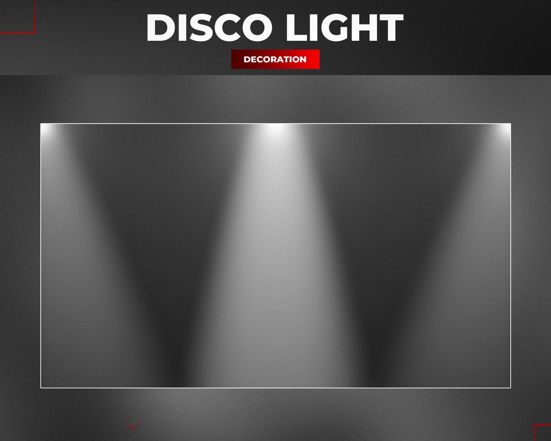 Disco Light Stream Decoration | 3 White Transparent Overlays | Loop ...