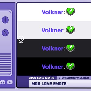 Animated Discord Mod Love Emote | ANIMATED + STATIC | Love, Button, Mod ...