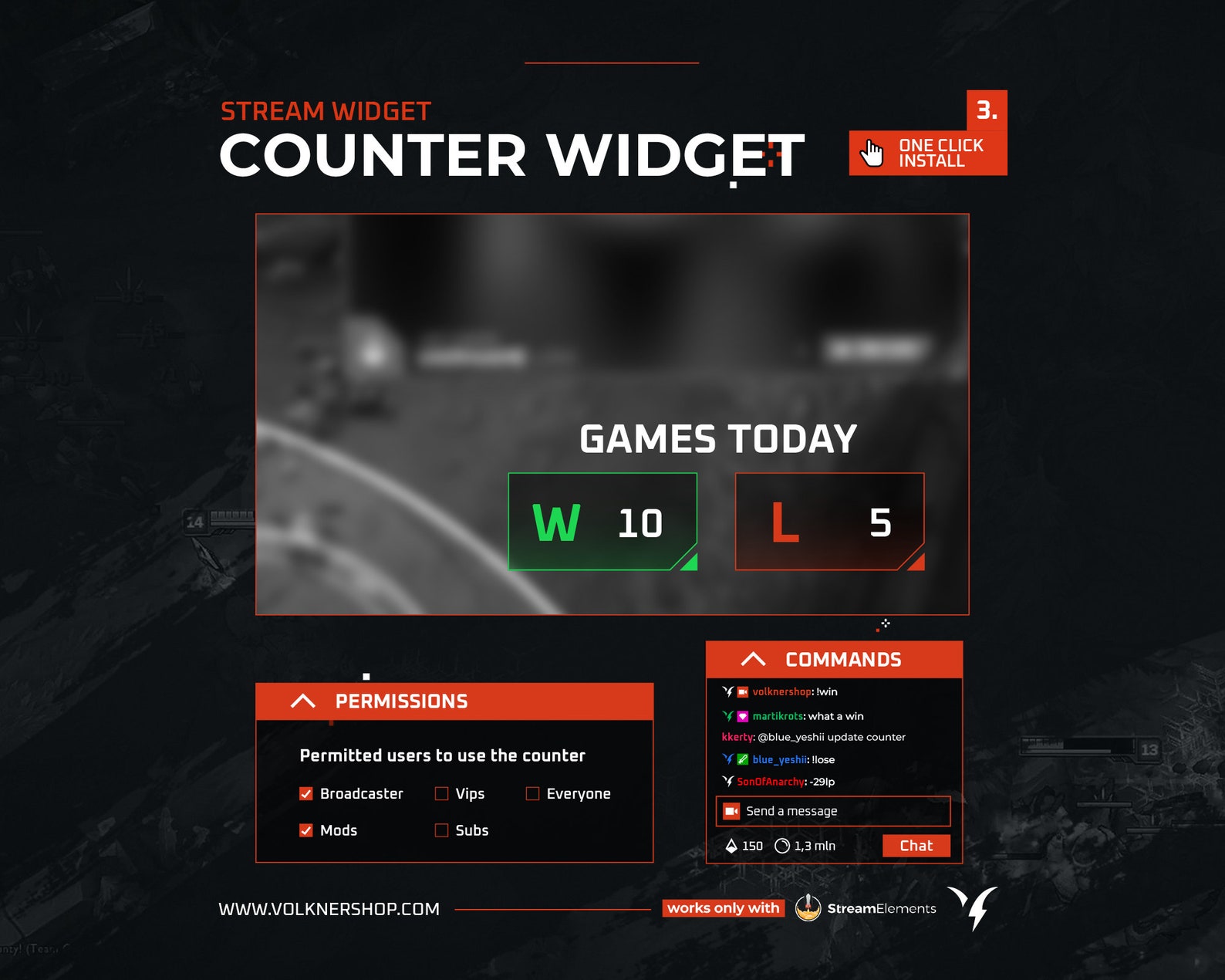 Twitch Counter Widget (customizable) | Kill Death Counter Overlay ...