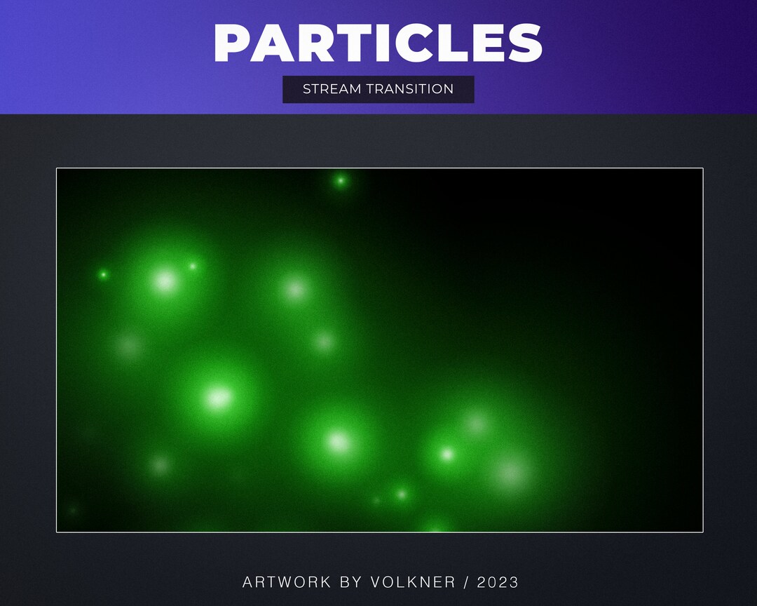 Green Particles Stream Transition | Vtuber Stinger | Cute Animated ...