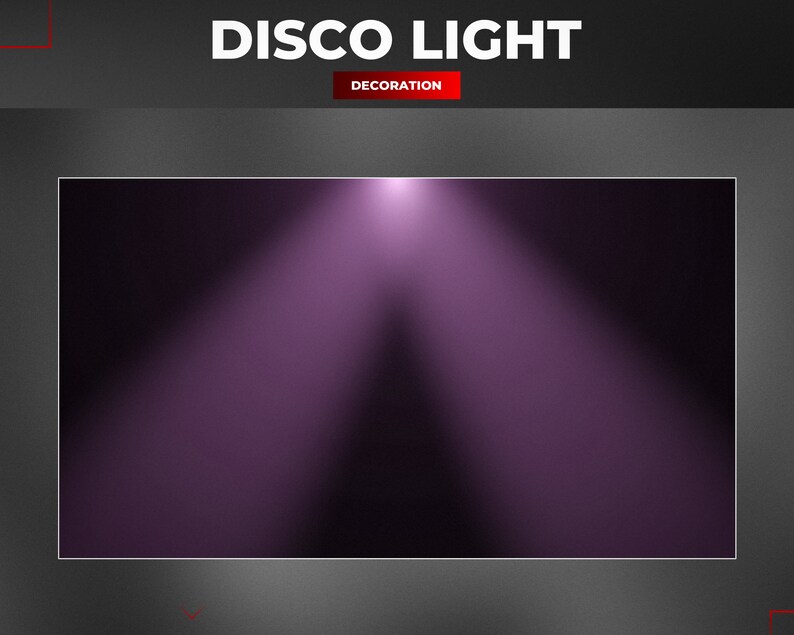 Disco Light Stream Decoration | 3 Light Pink Transparent Overlays ...