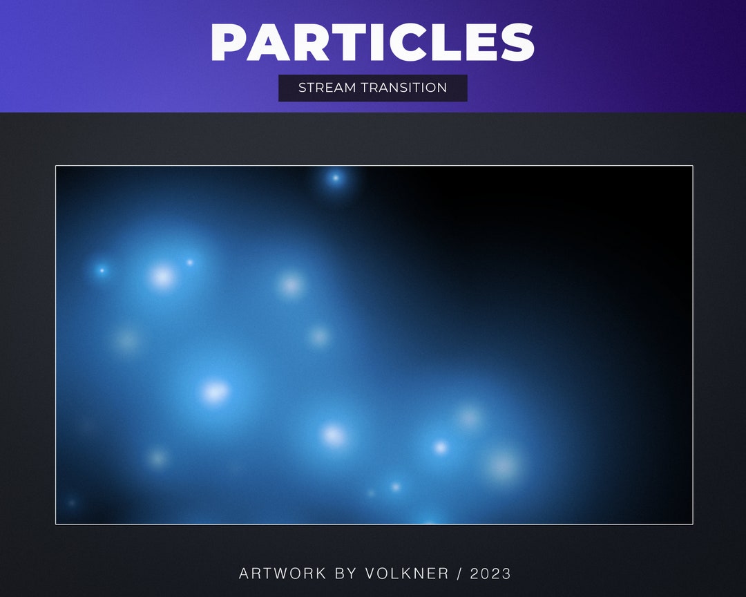 Blue Particles Stream Transition | Vtuber Stinger | Cute Animated ...
