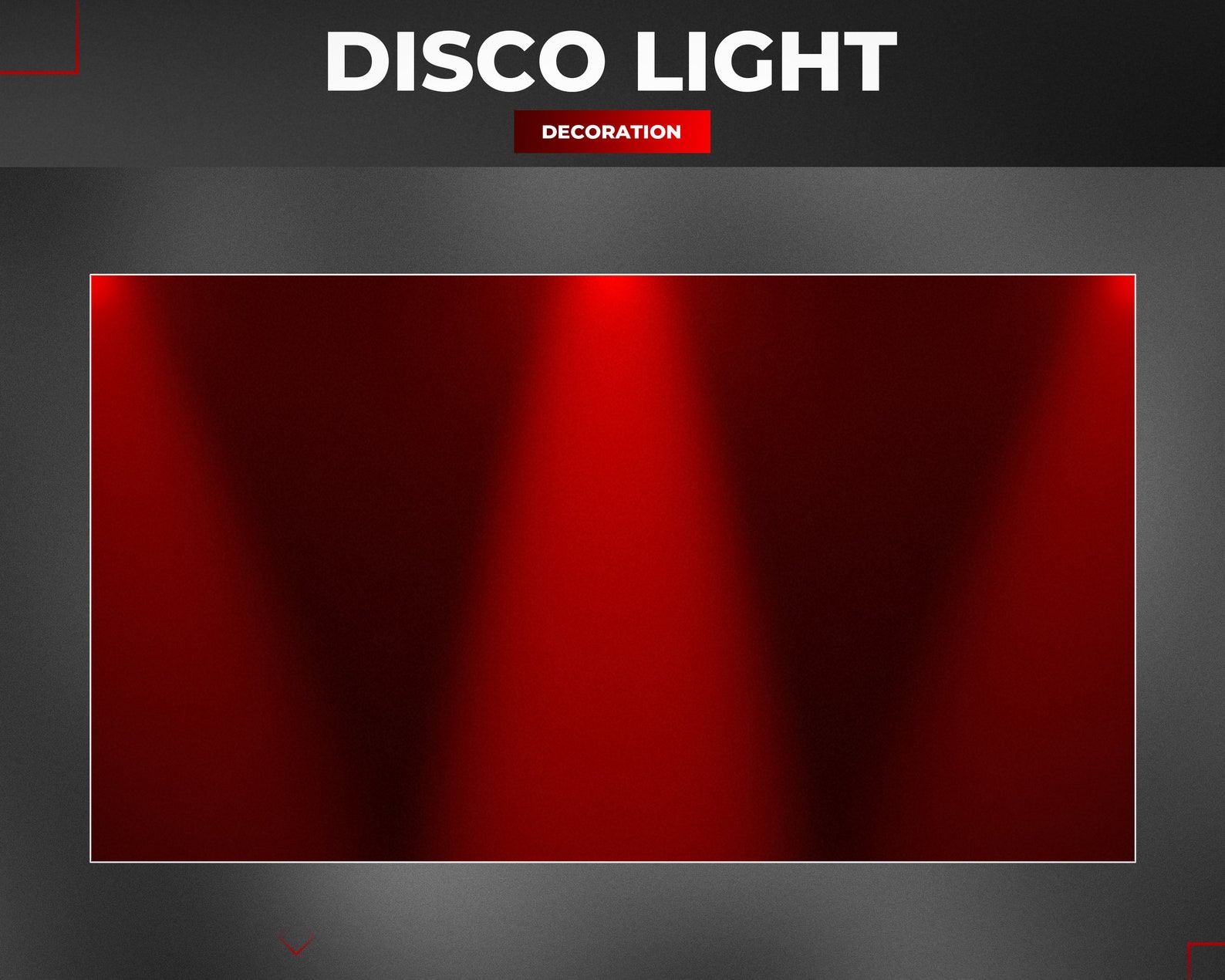 Disco Light Stream Decoration | 3 Red Transparent Overlays | Loop ...