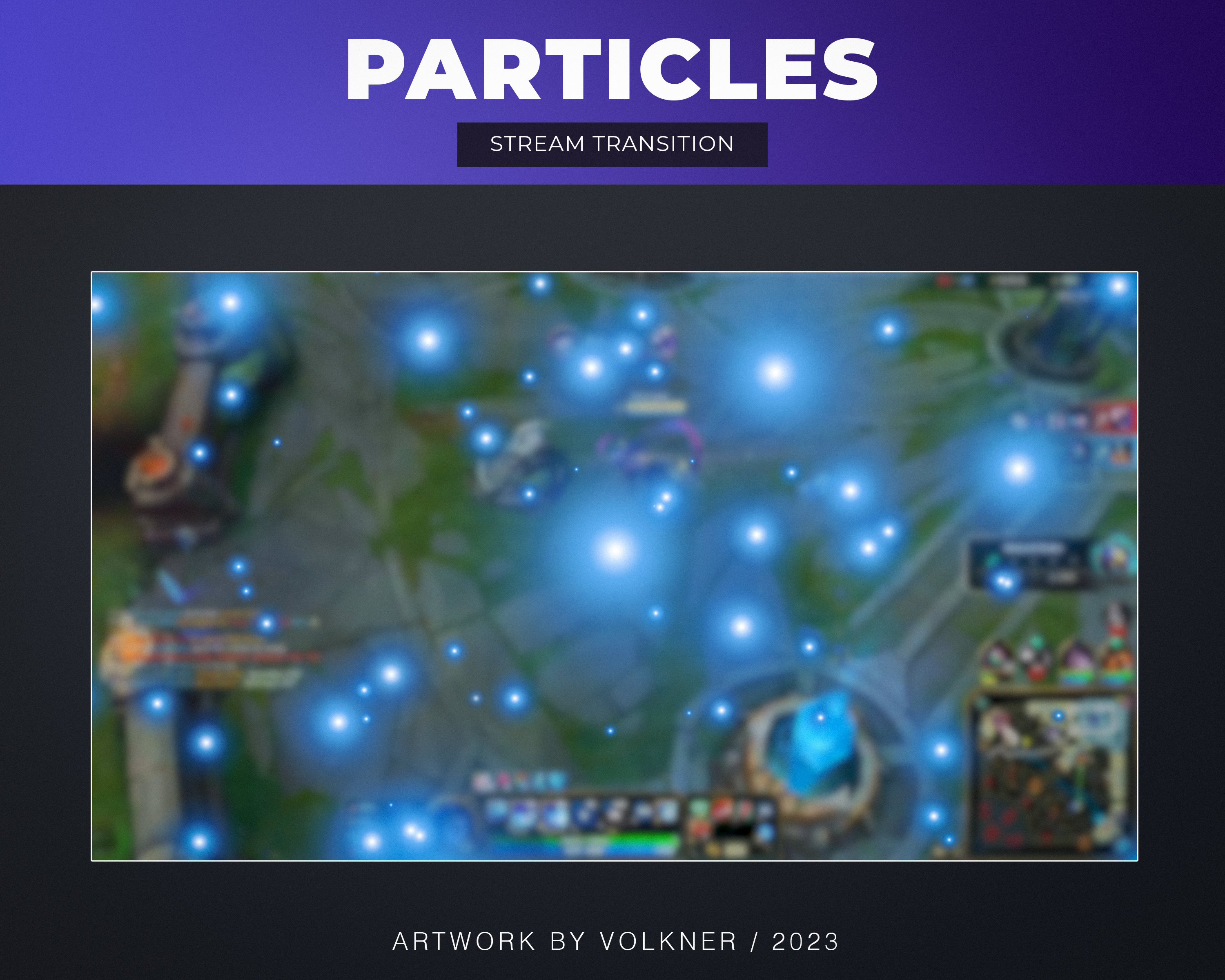 Blue Particles Stream Transition Vtuber Stinger Cute Animated Scenes ...