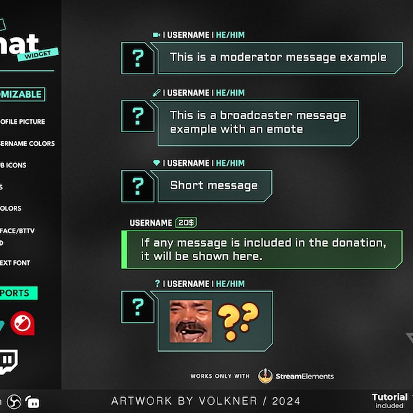 Twitch Chat Css - Etsy