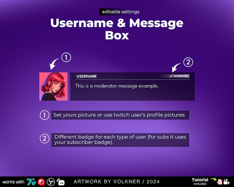 Clean Twitch Chat & Goal Widget | Stream Chat Box With Sub Goals ...