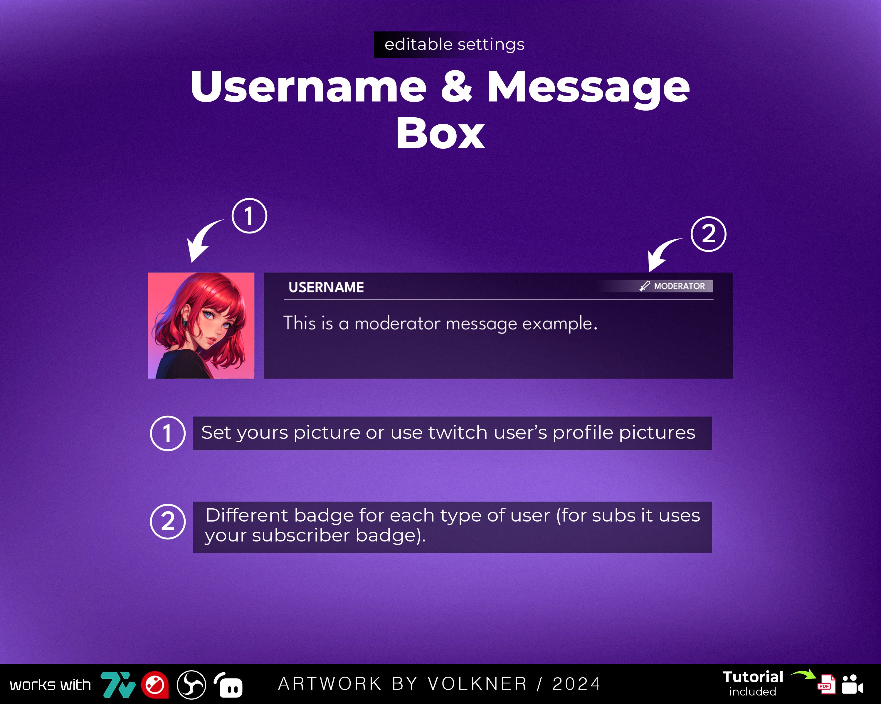Clean Twitch Chat & Goal Widget | Stream Chat Box With Sub Goals ...
