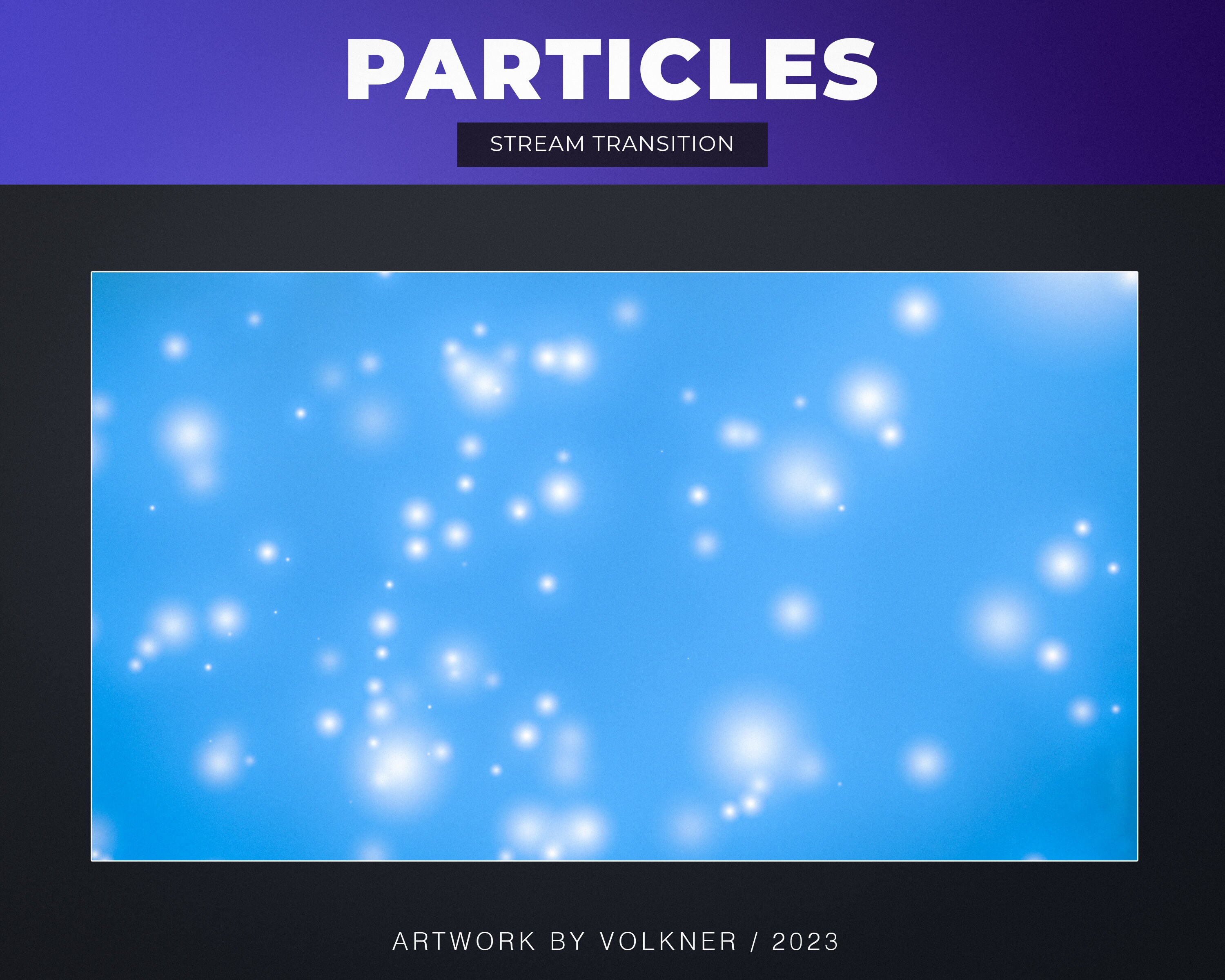 Blue Particles Stream Transition Vtuber Stinger Cute Animated Scenes ...