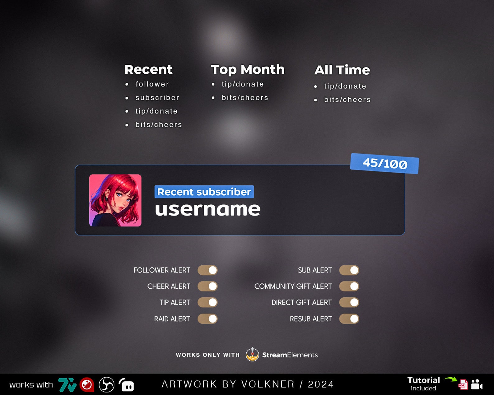 Custom Event Rotator Widget | Twitch Alerts | Stream Goal Widget ...
