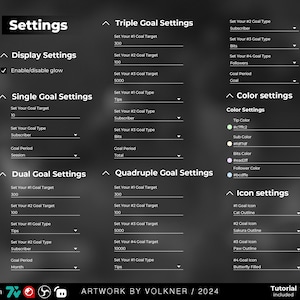 Circle Goal Widget | Twitch Goals for Sub/follower/tips/cheer ...
