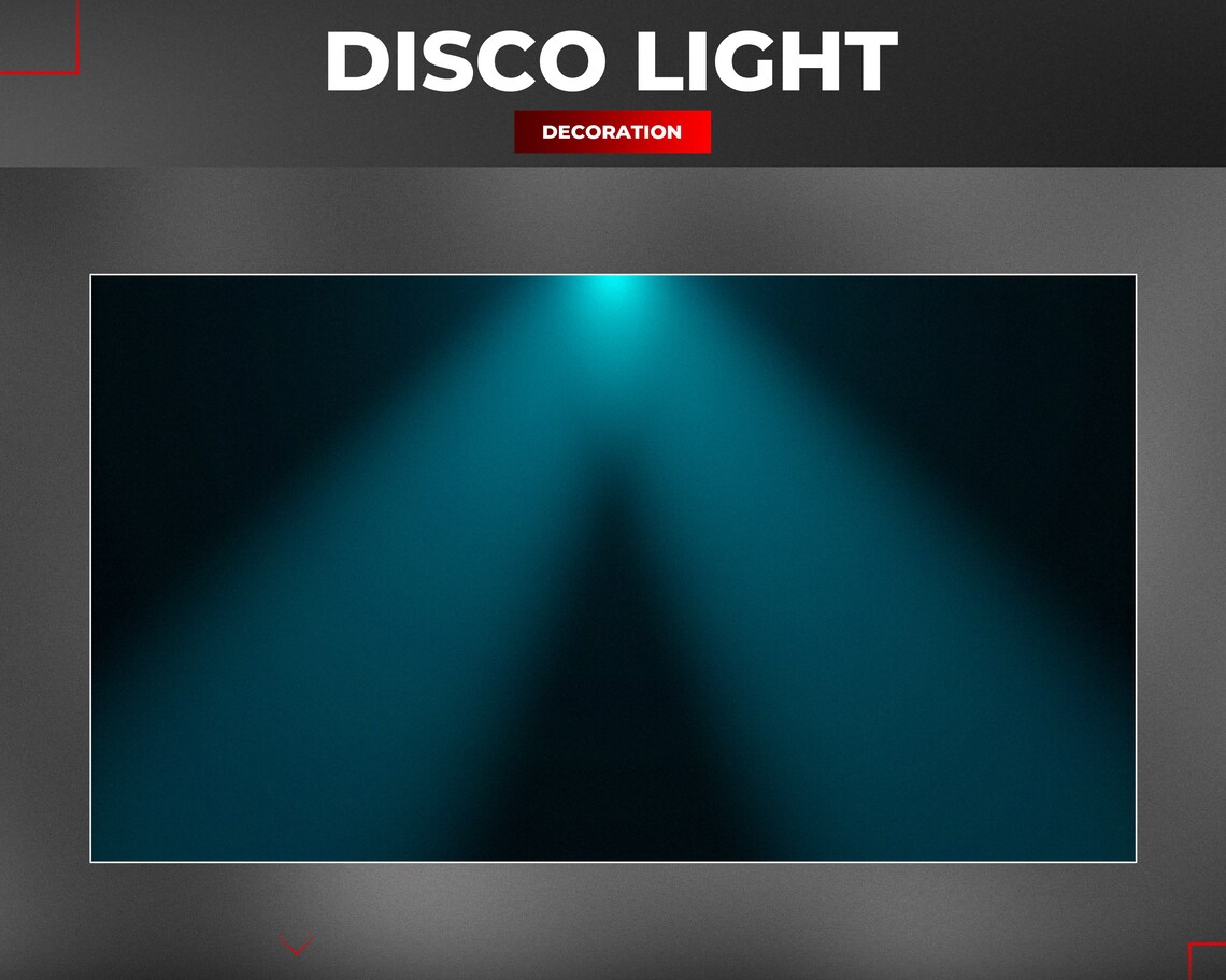 Disco Light Stream Decoration 3 Light Blue Overlays Loop Animation Neon ...