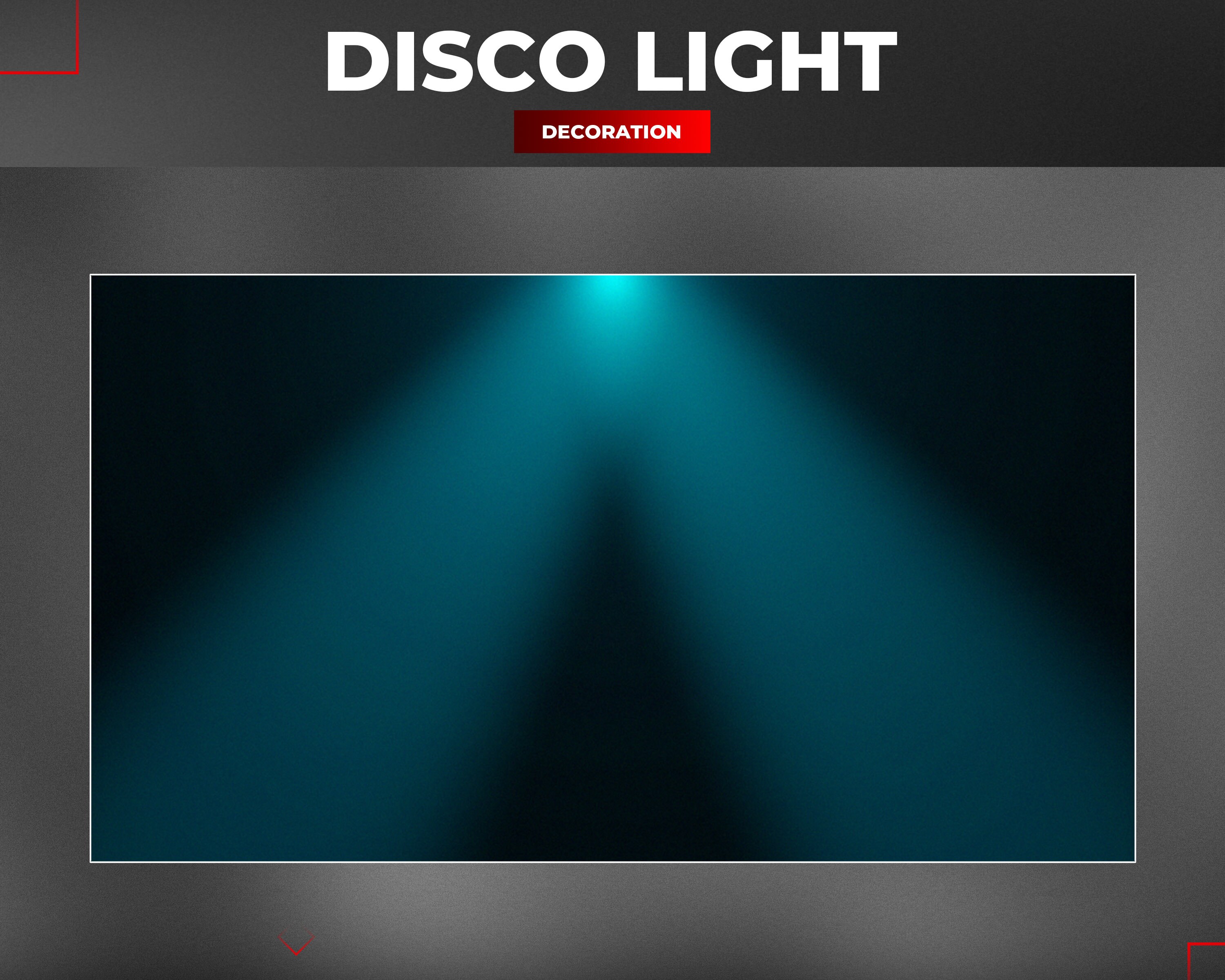 Disco Light Stream Decoration | 3 Light Blue Transparent Overlays ...