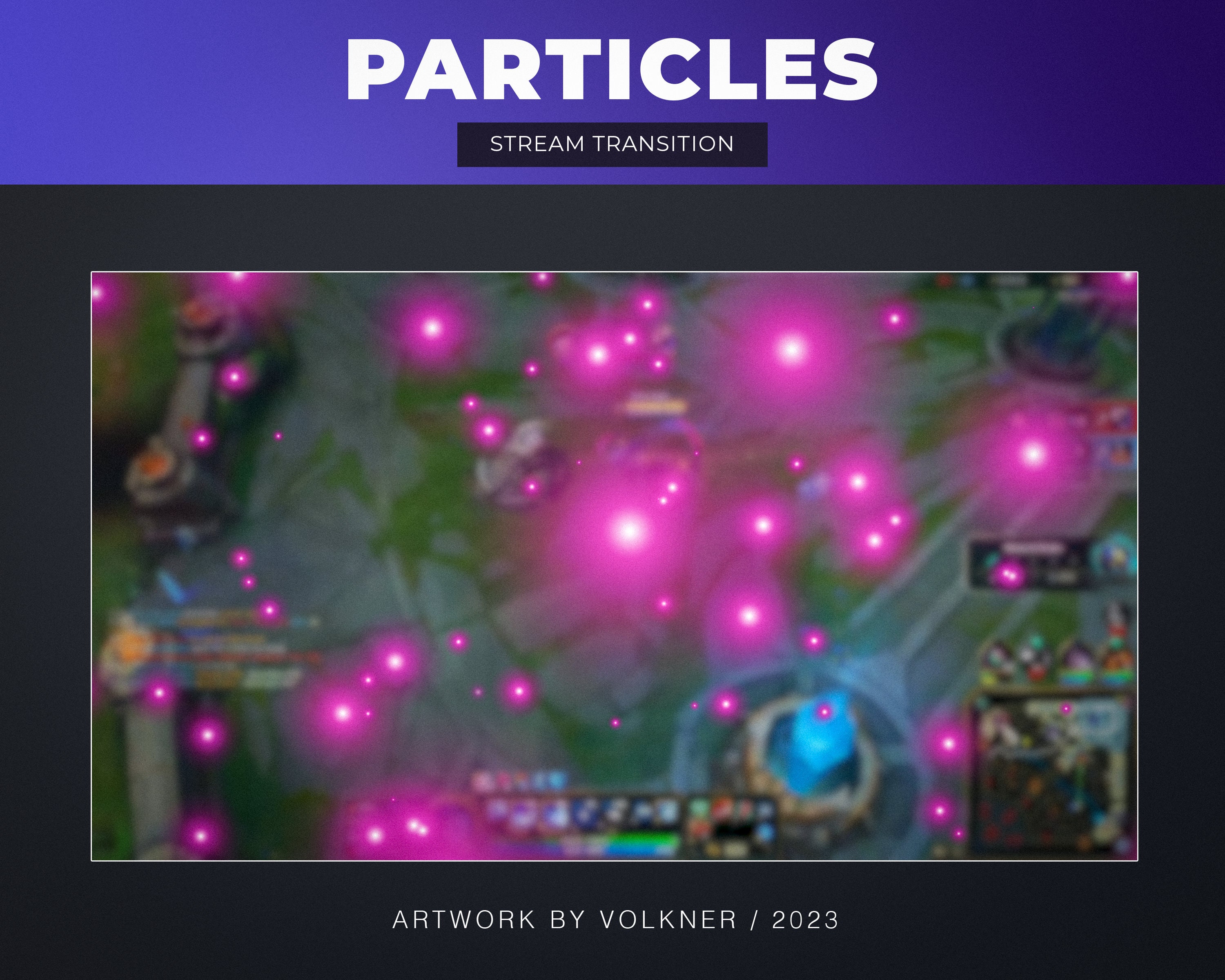Pink Particles Stream Transition | Vtuber Stinger | Cute Animated Scene ...