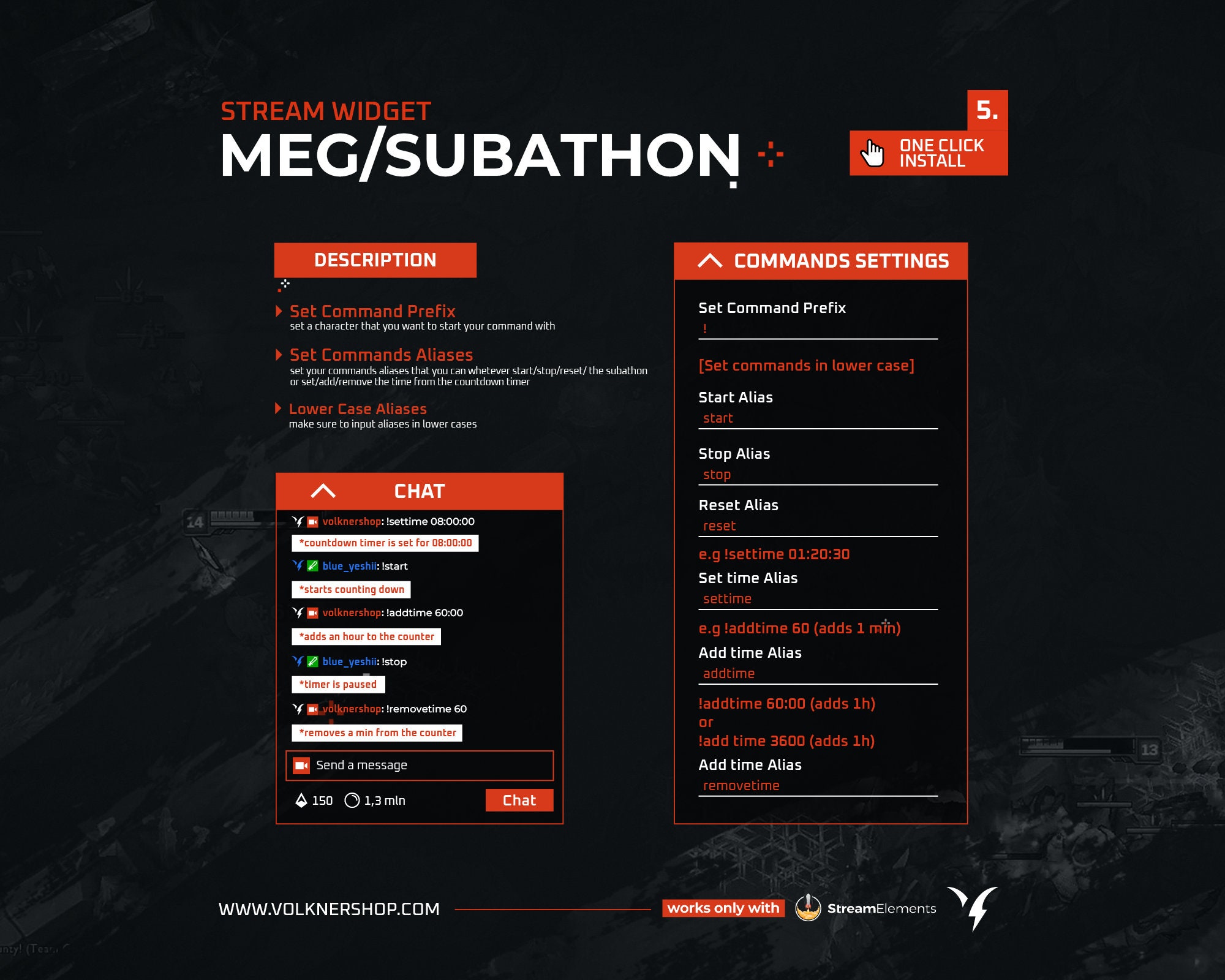 Twitch Subathon Widget (customizable) | Event Rotator and Goal Widget ...