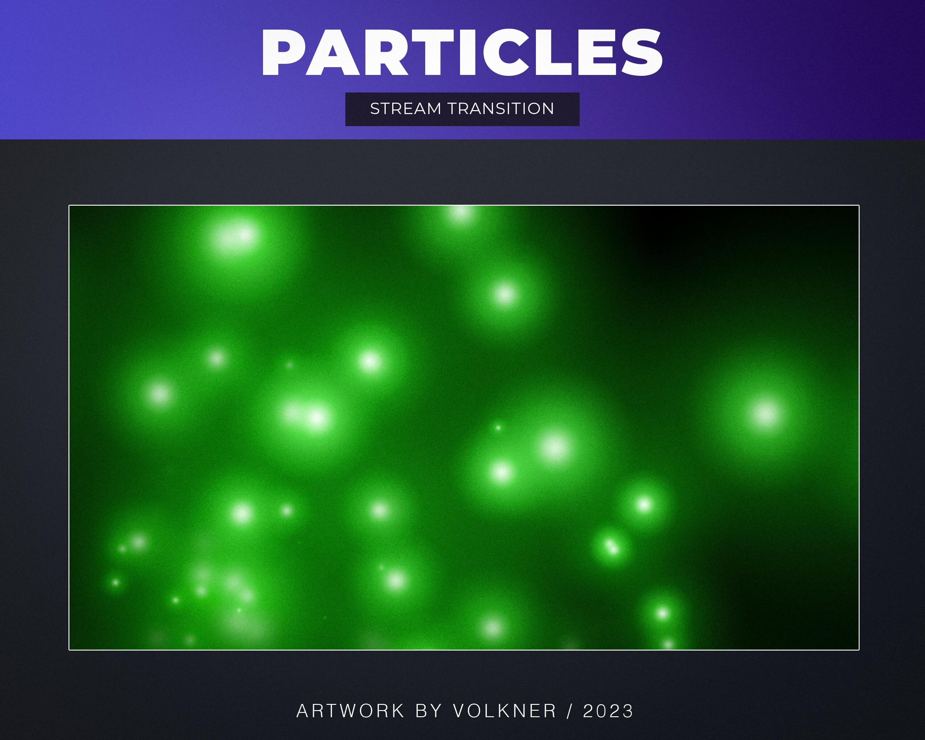 Green Particles Stream Transition Vtuber Stinger Cute Animated Scene ...