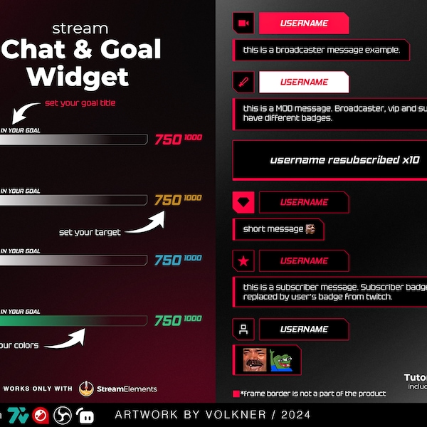 Chat Box Streamelements - Etsy