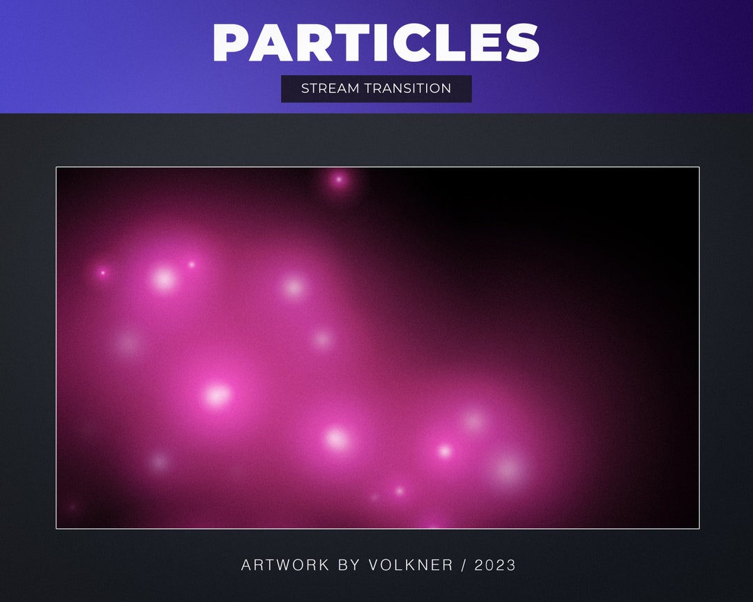 Pink Particles Stream Transition | Vtuber Stinger | Cute Animated Scene ...