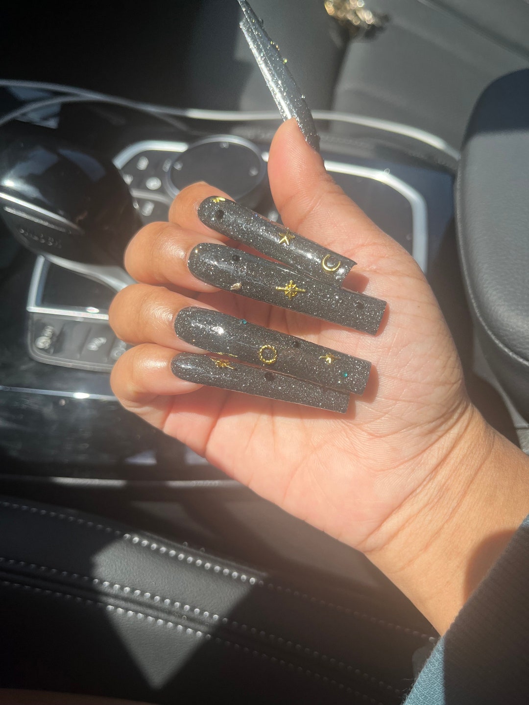 Celestial Gel Press on Set- Reflective Gel Press on Nails- Press on ...