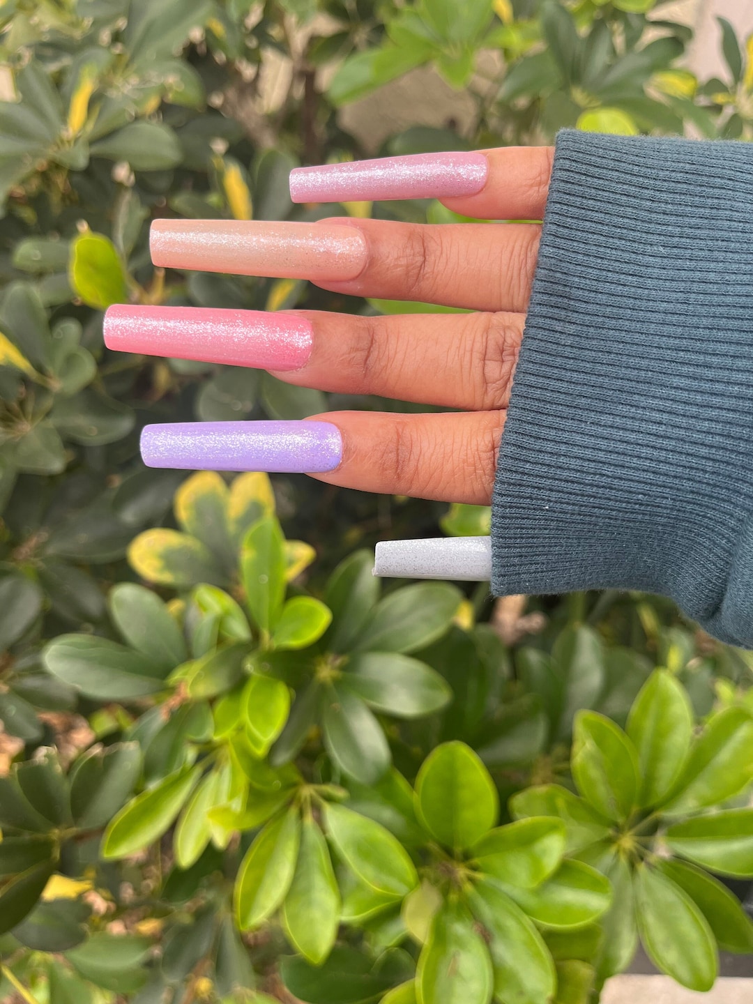 Pastel N Pretty Spring Gel Press on Set Press on Nails Easter XL Pess ...