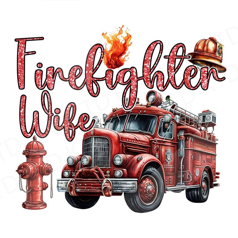 Firefighter Wife Png, Fire Department Png, Firefighter Png, Leopard ...