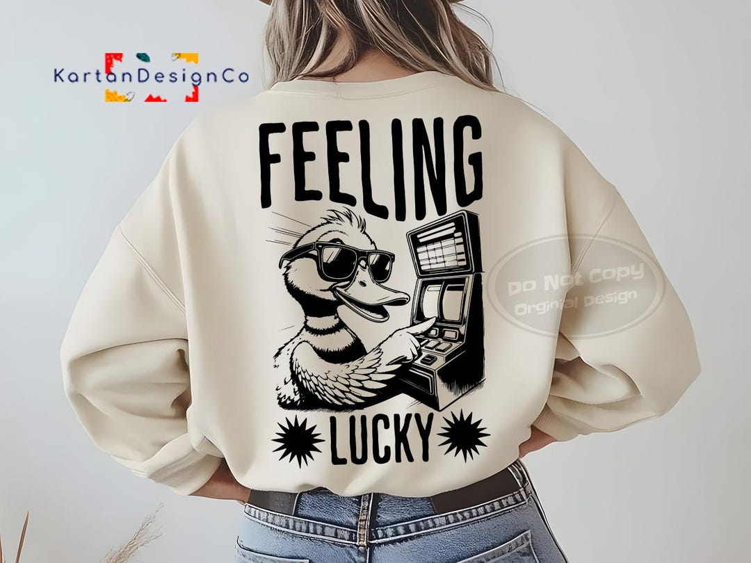 Feeling Lucky PNG | Funny Duck Png | Adult Humor PNG | Funny Sarcastic ...