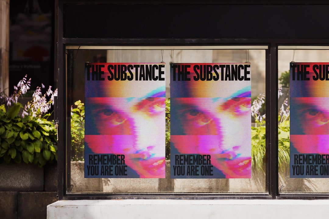 The Substance Movie Poster, Vibrant Margaret Qualley Character Sue ...