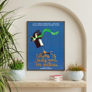 Celine and Julie Go Boating Vintage Poster, Jacques Rivette Film Wall ...