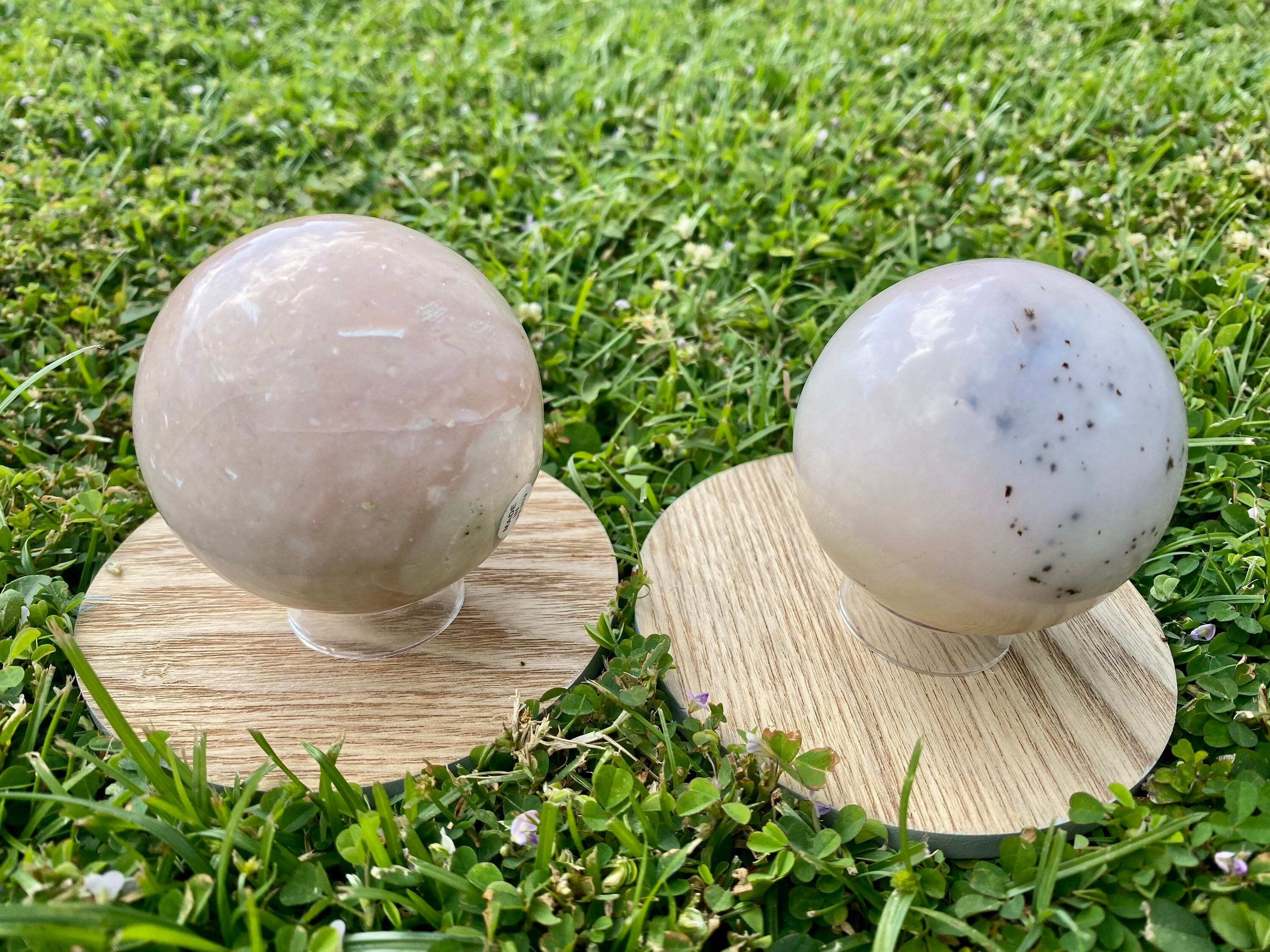 1 X Pink Opal Sphere + Stand - Etsy