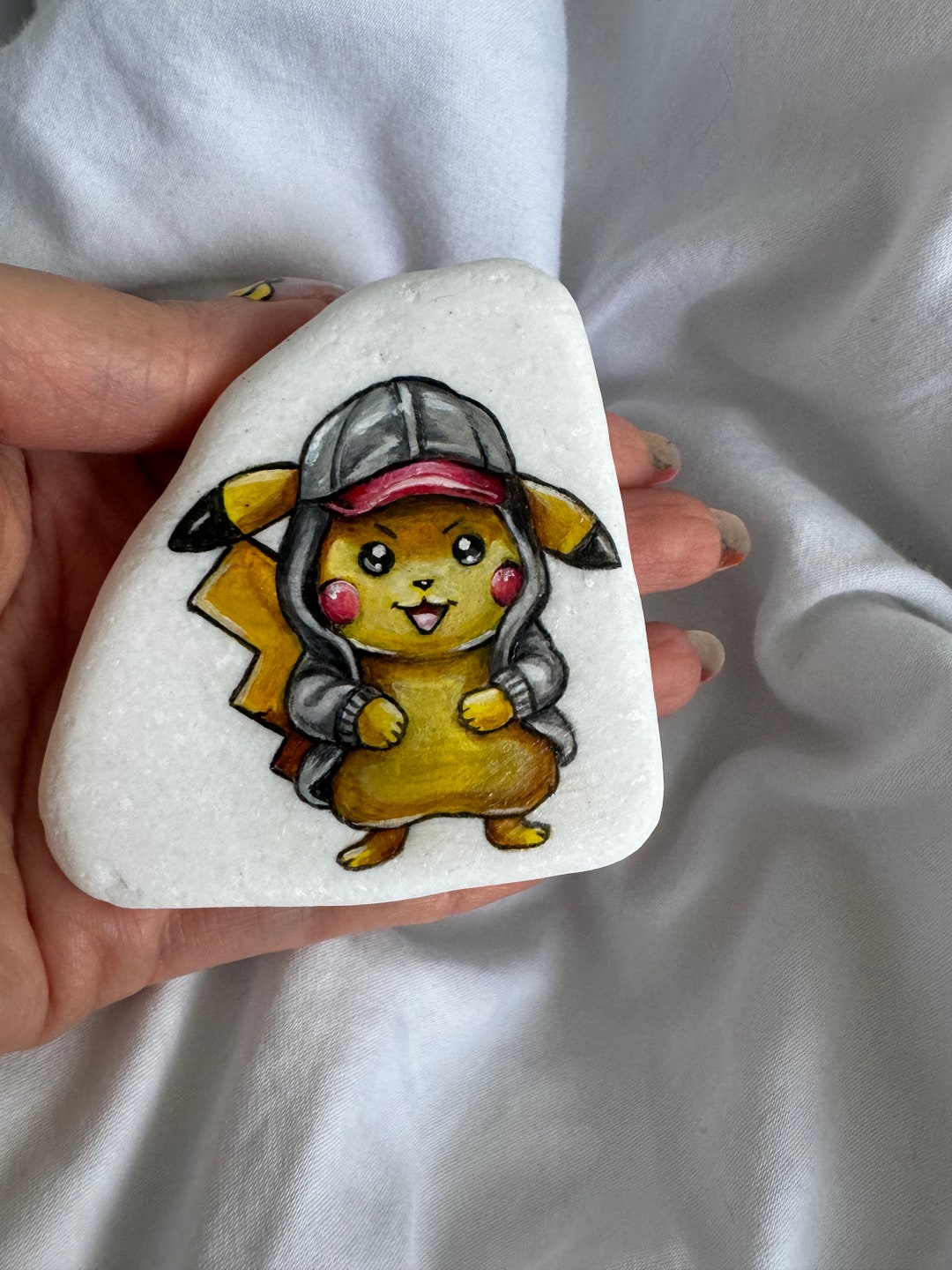 Pokemon Pikachu Rock Painting - Etsy