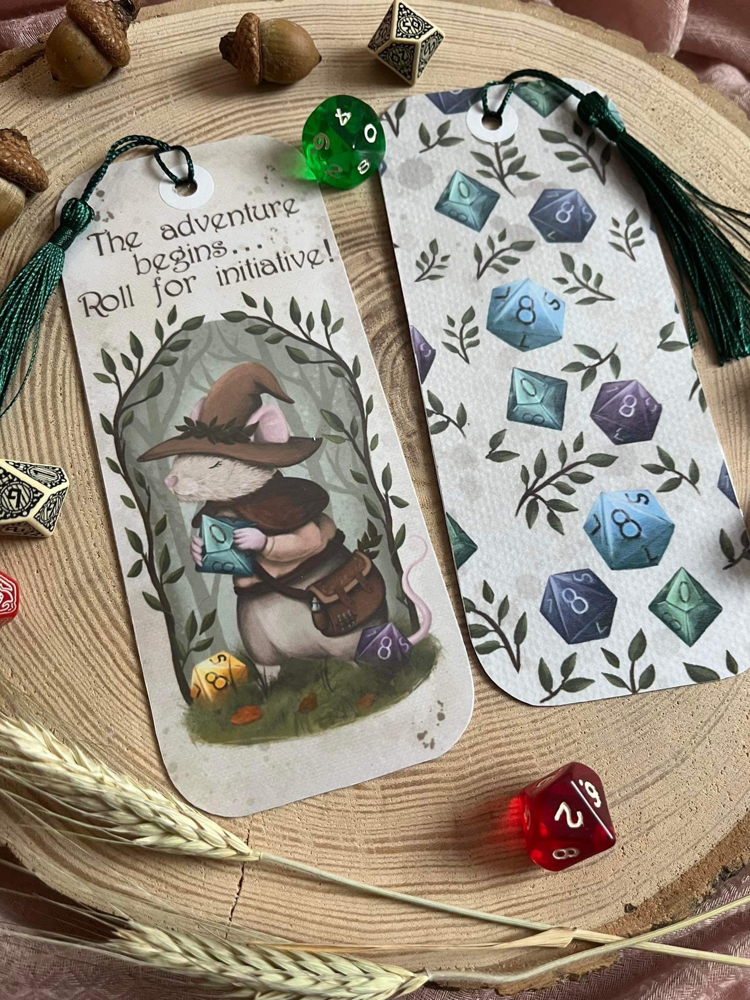 Rat wizard bookmark. Rpg games fans . Book lovers - Etsy Polska