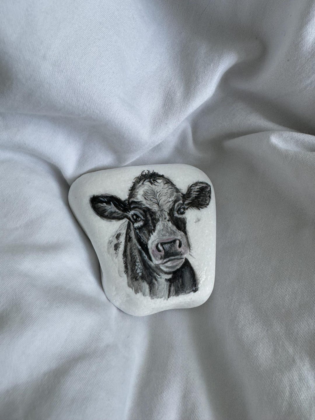 Cow Animal Rock Painting - Etsy