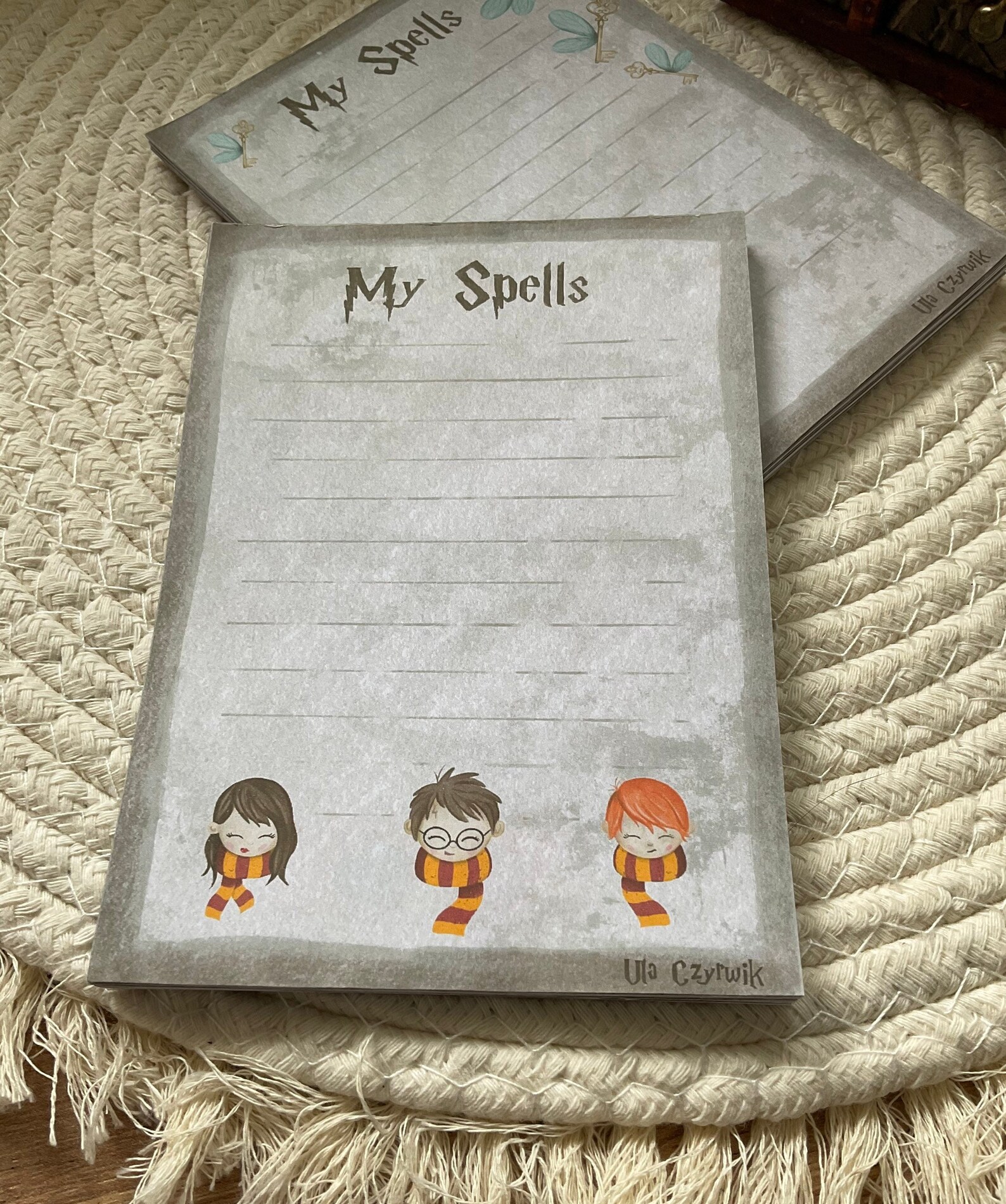 Harry Potter Spells Notepad Notes to Do List - Etsy