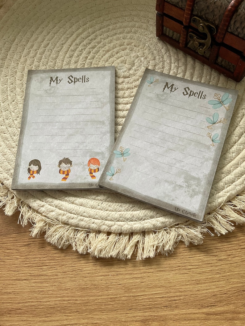 Harry Potter Spells Notepad Notes to Do List - Etsy