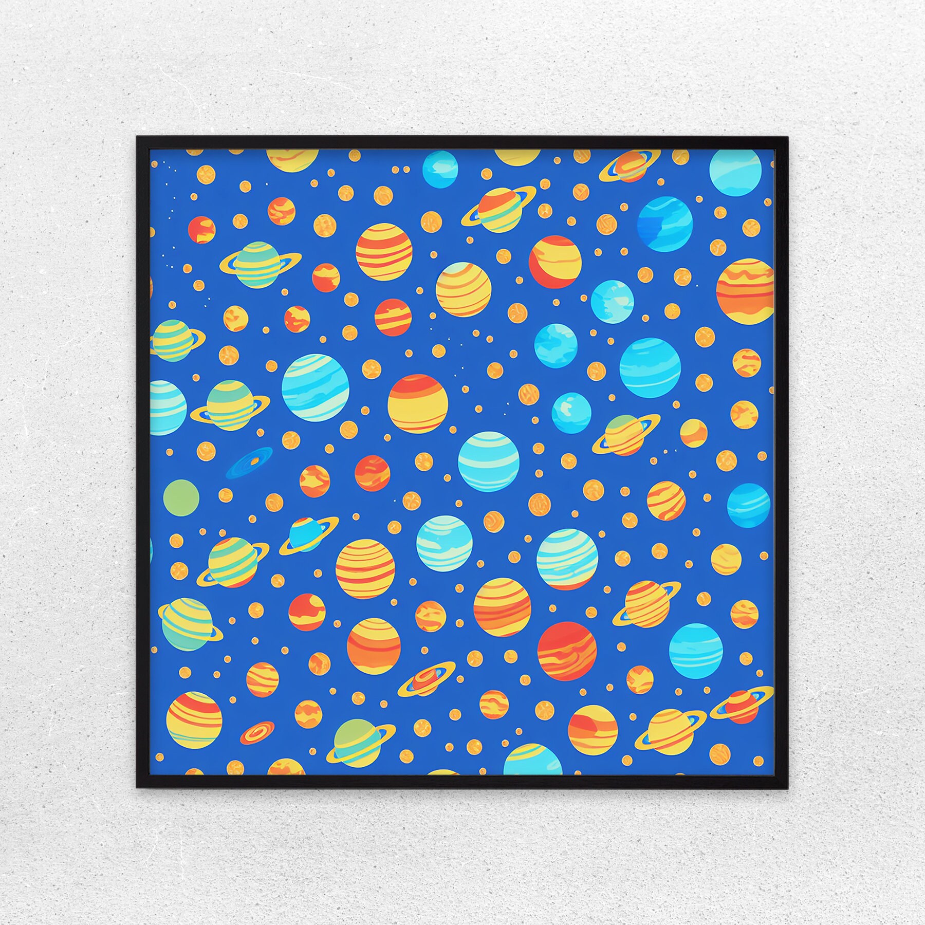 Planets, Solar System, Instant Download, Printable Mosaic PNG JPG ...