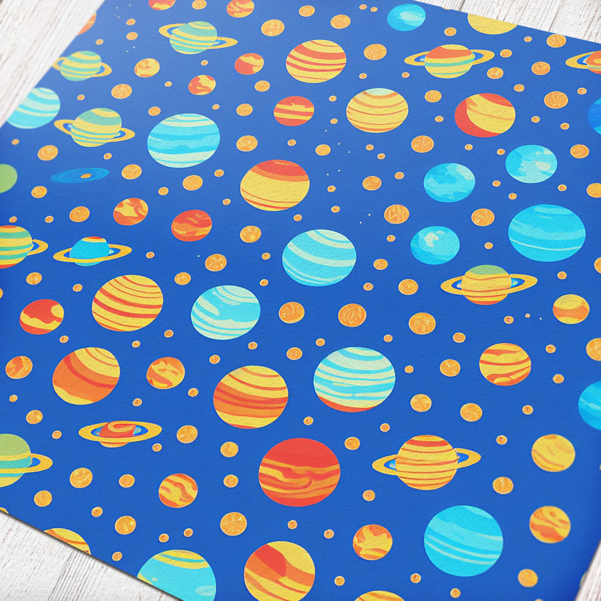 Planets, Solar System, Instant Download, Printable Mosaic PNG JPG ...