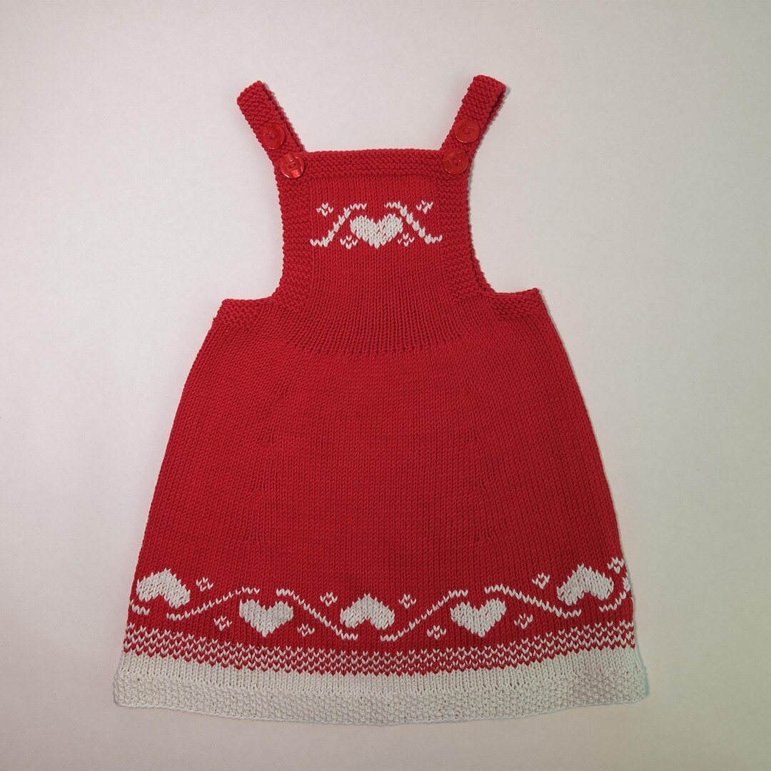 Red Baby Girl Dress Crochet Baby Girl Dress, Lovely Style Outfit ...